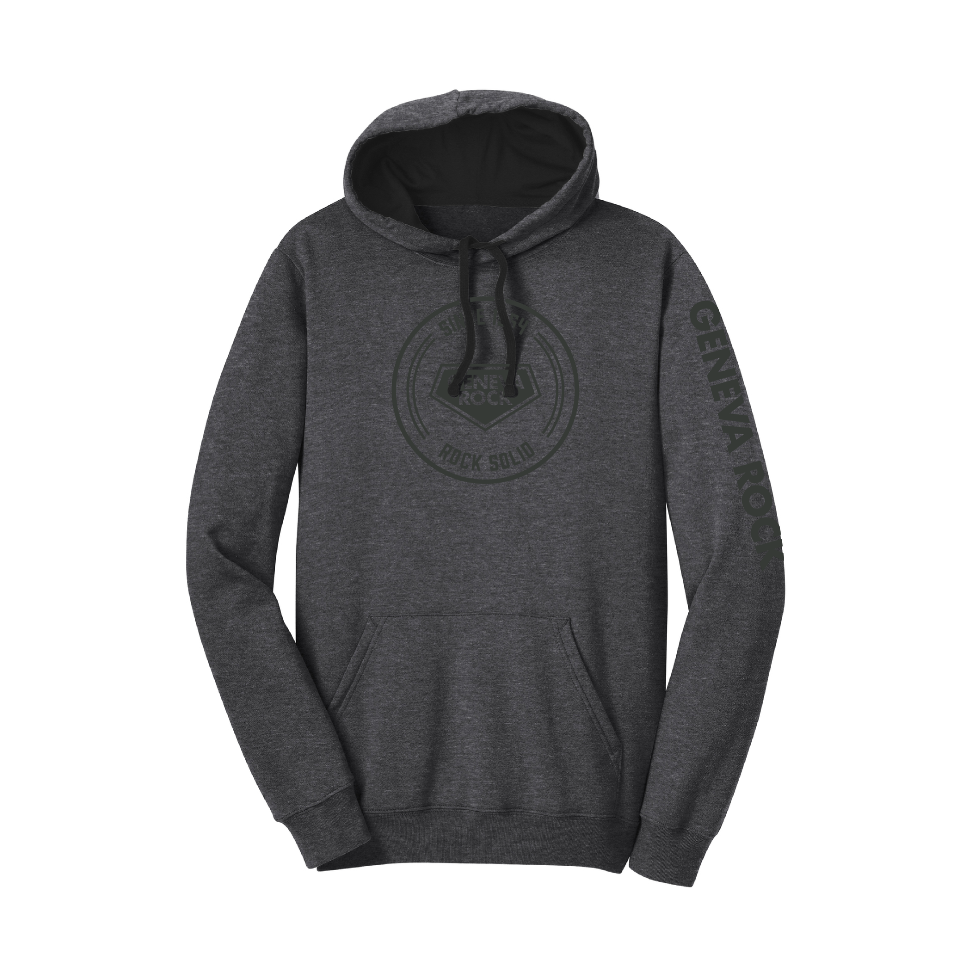 solid dark gray hoodie